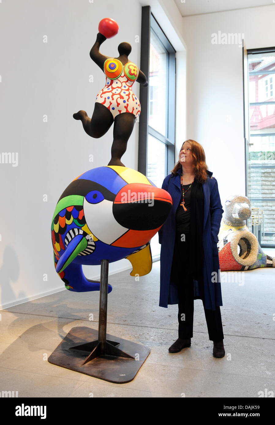 Laura Duke, the artist's daughter, looks at American-French artist Niki ...