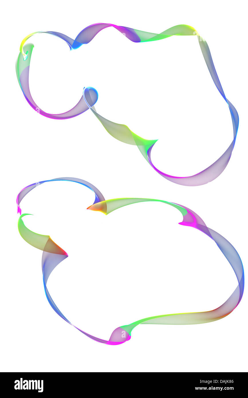 abstract colorful ribbon frames Stock Photo - Alamy