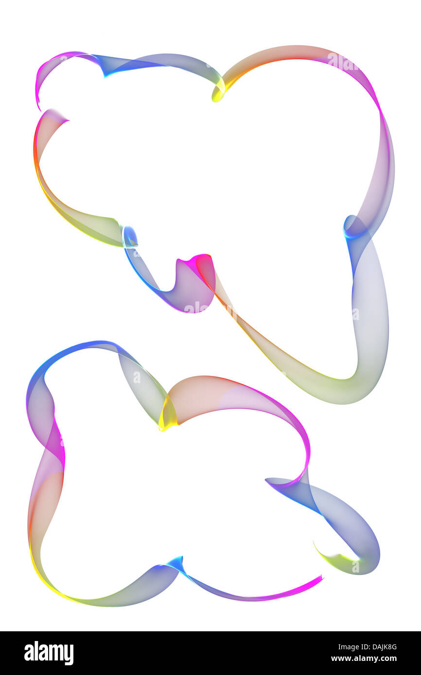 abstract colorful ribbon frames Stock Photo - Alamy