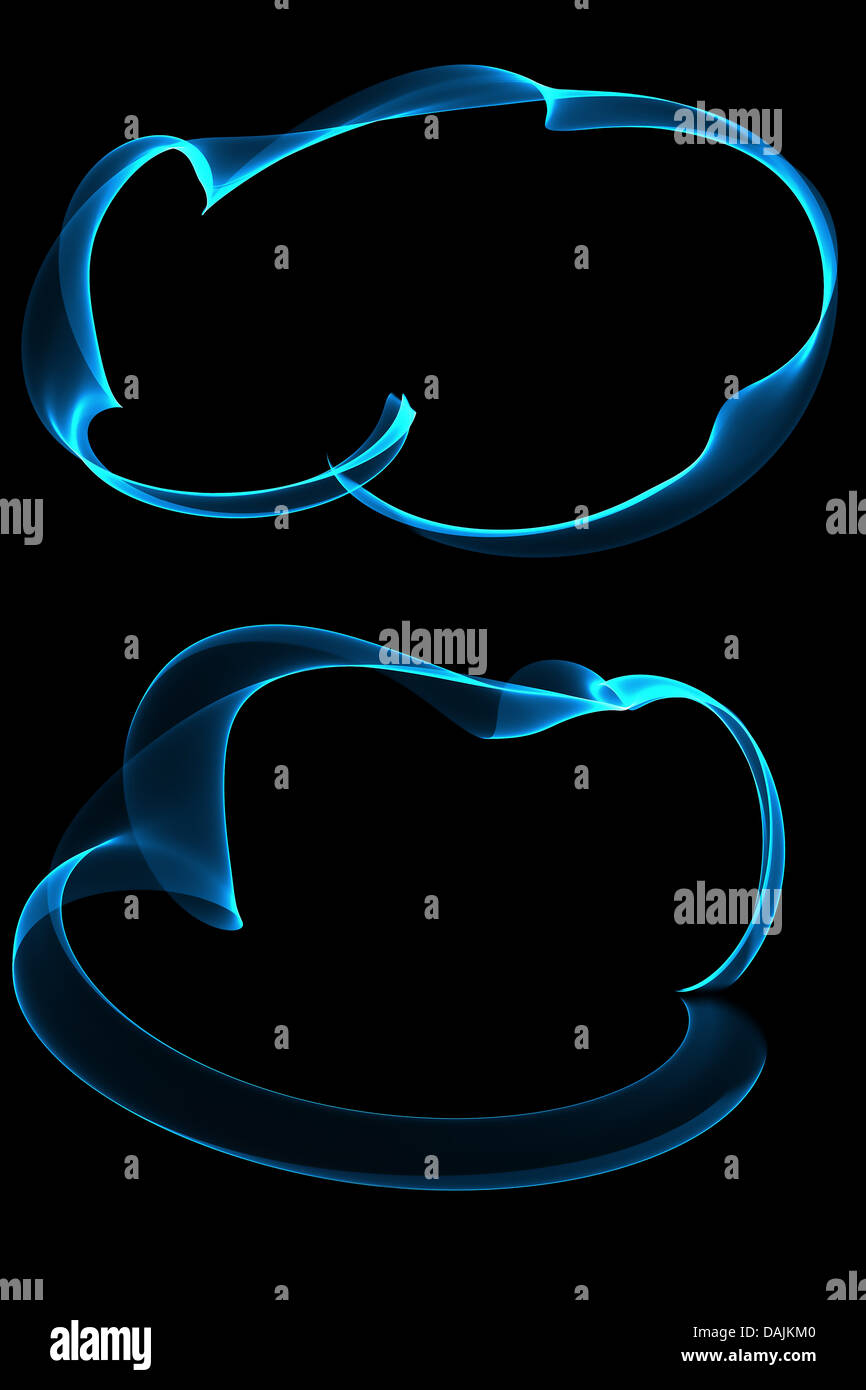 abstract blue ribbon frames Stock Photo - Alamy