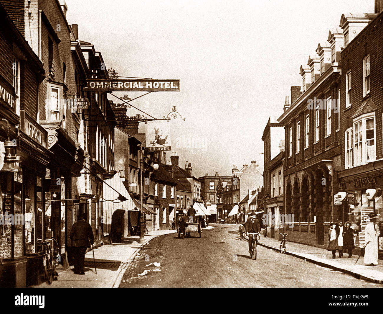 Chesham High Street early 1900s Stock Photo - Alamy