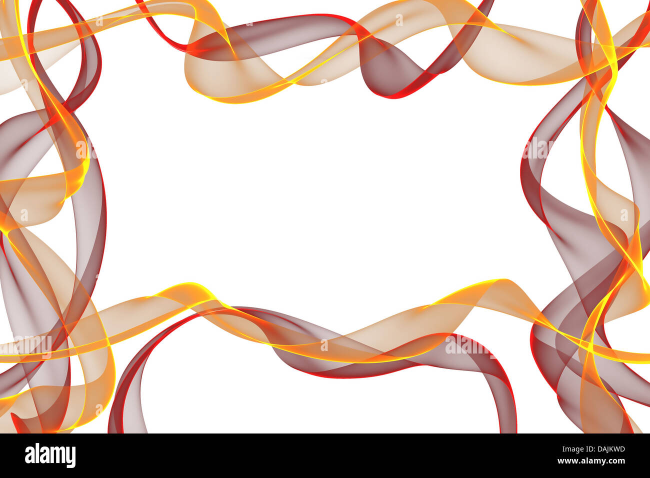 abstract ribbons frame on a white Stock Photo - Alamy