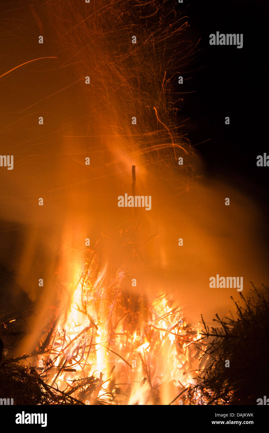 Germany, Forest fire in Heilbad Heiligenstadt Stock Photo - Alamy