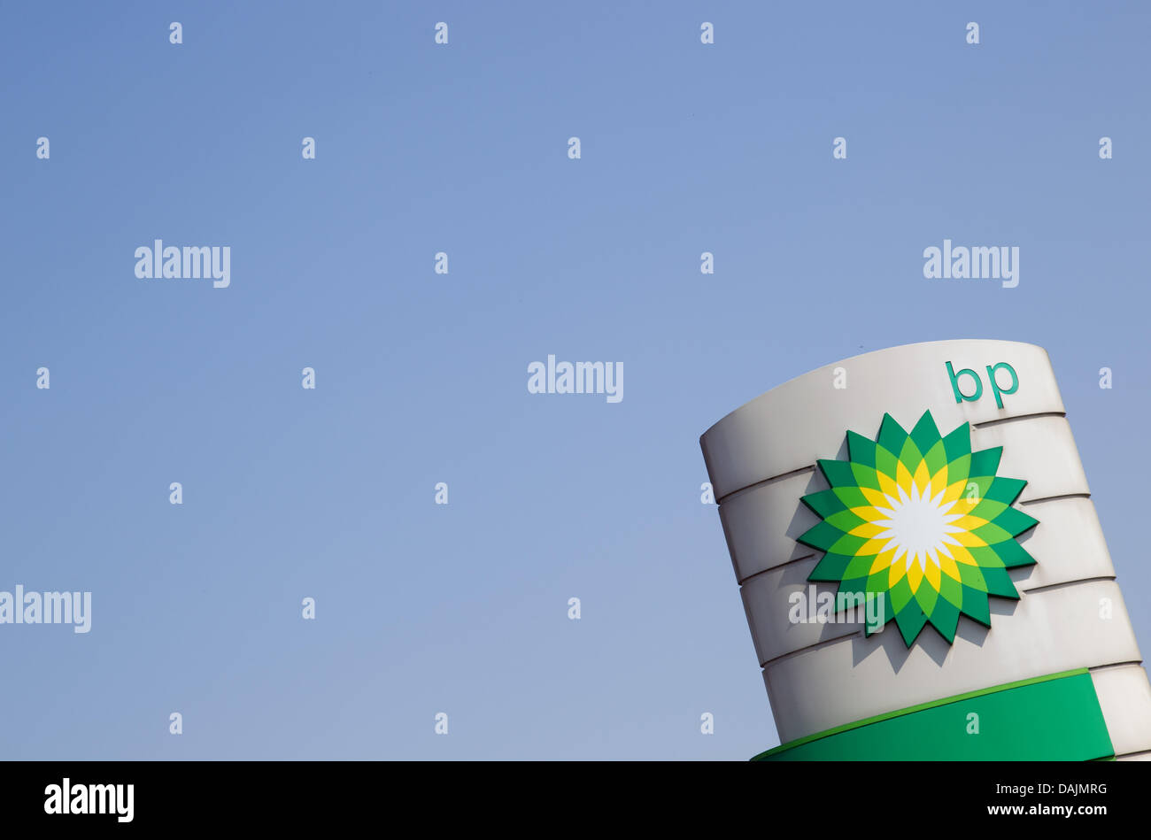 The Logo of the BP oil refinery is pictured in Lingen, Germany, 19 ...