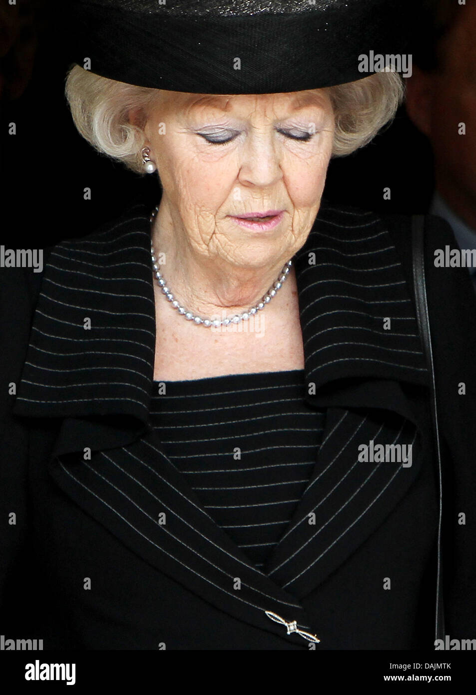 Queen Beatrix of The Netherlands attends the remembrance service for ...