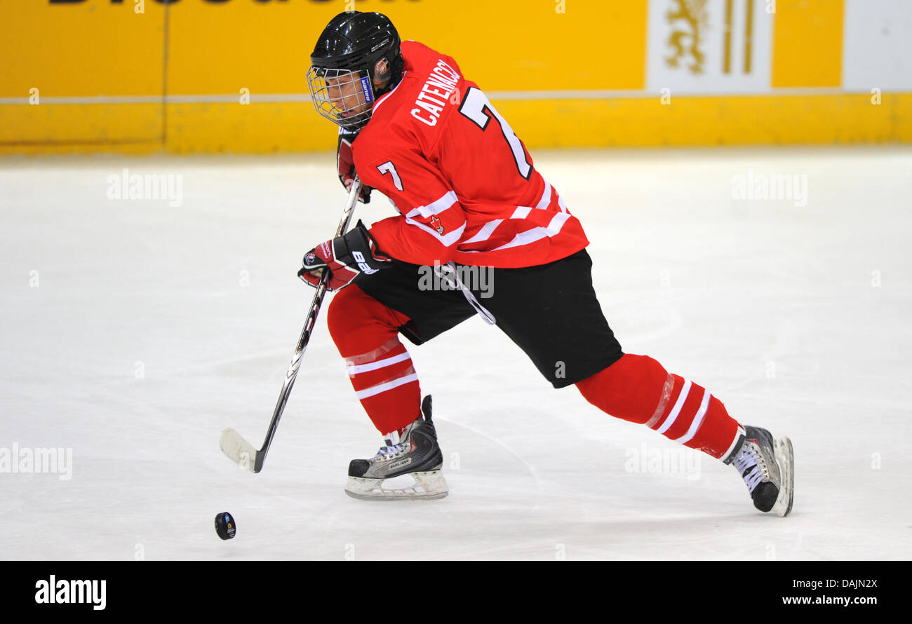 Canada's Daniel Catenacci is pictured during the IIHF U18 World Ice ...
