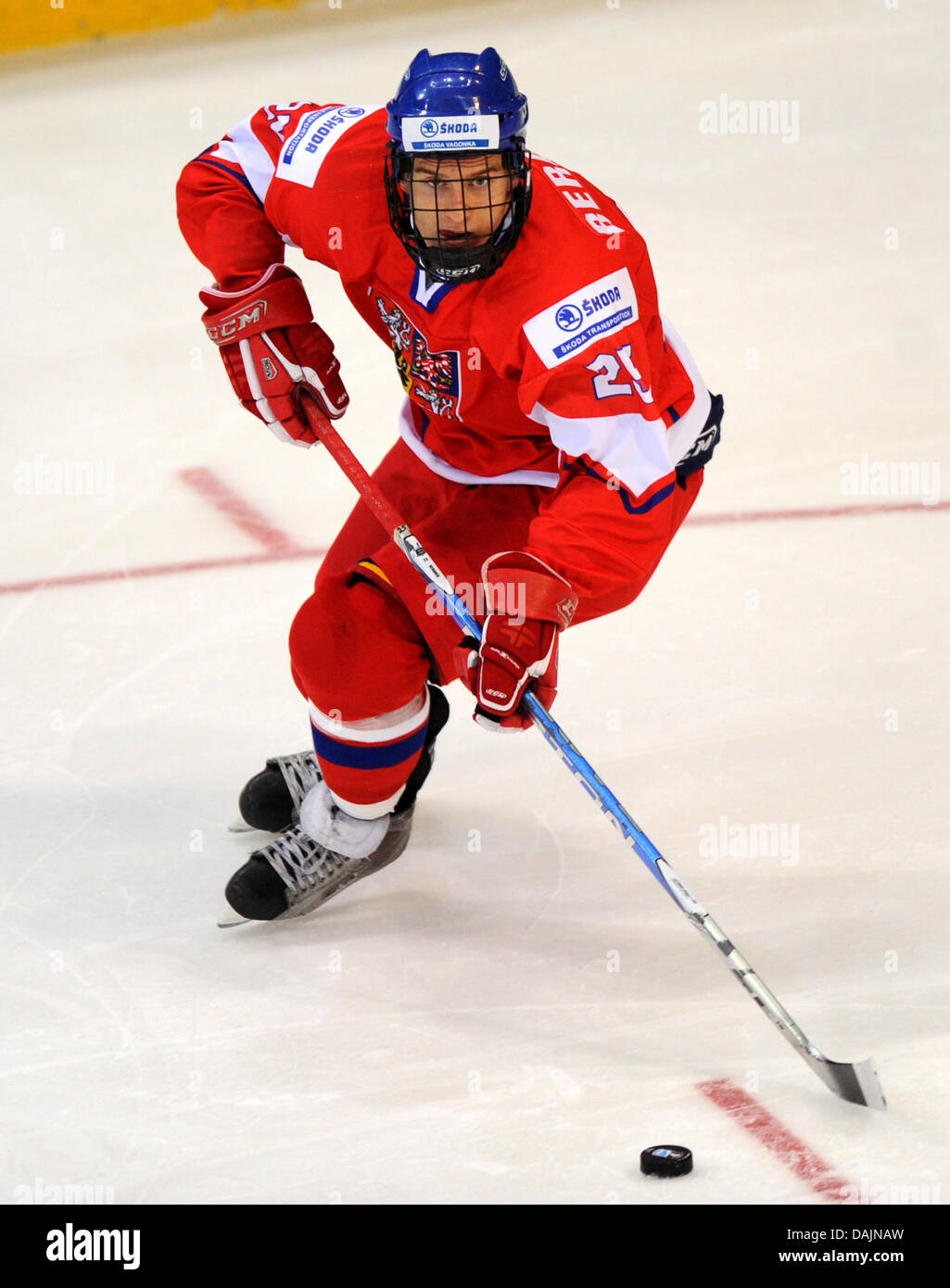 Czechia's Petr Beranek is pictured during the IIHF U18 World Ice Hockey ...