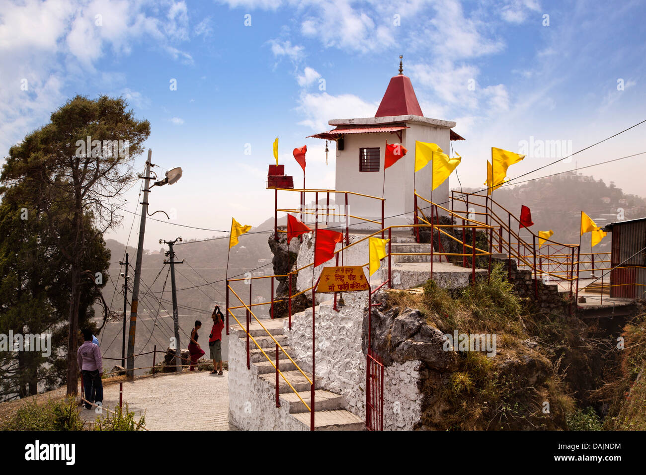 Parvati Temple on top of a hill, Gun Hill, Mussoorie, Uttarakhand ...
