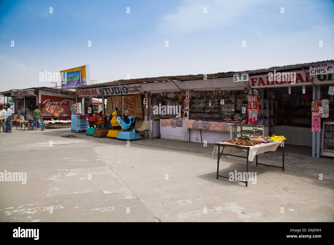 Shops in a market, Gun Hill, Mussoorie, Uttarakhand, India Stock Photo ...