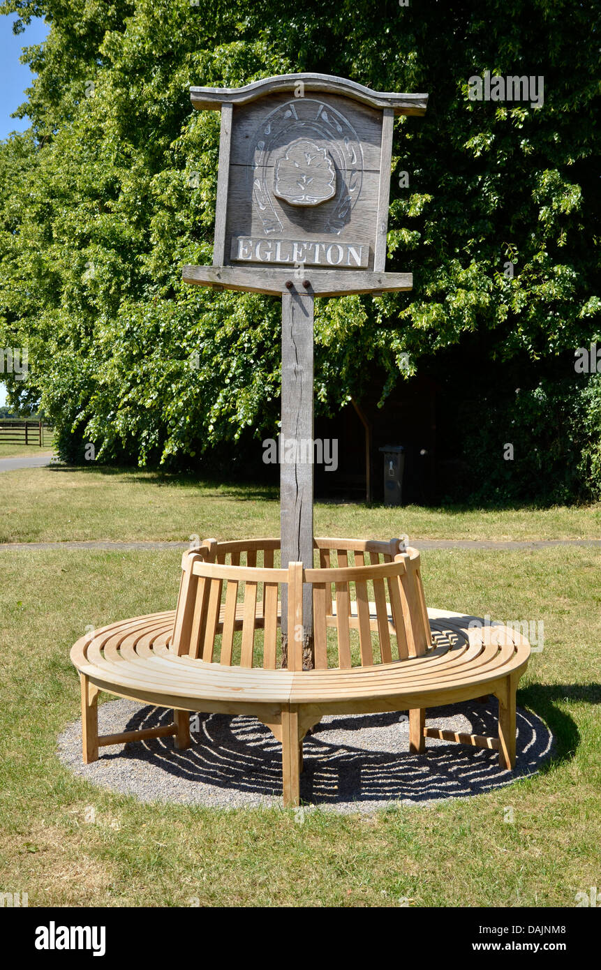 The village of Egleton on Rutland Water Stock Photo - Alamy