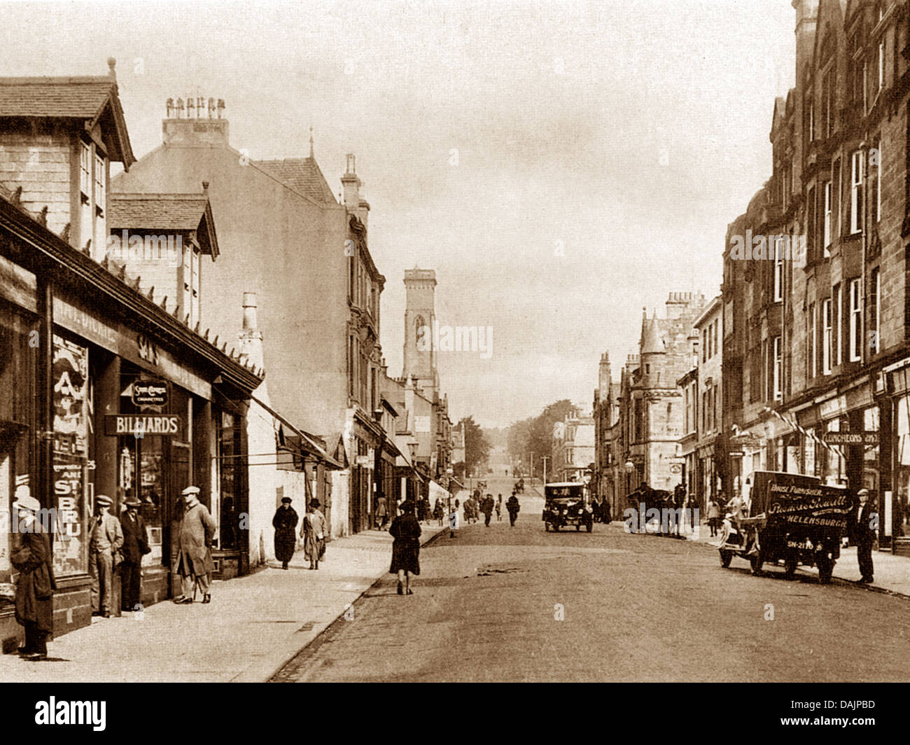 Helensburgh Sinclair Street probably 1920s Stock Photo - Alamy