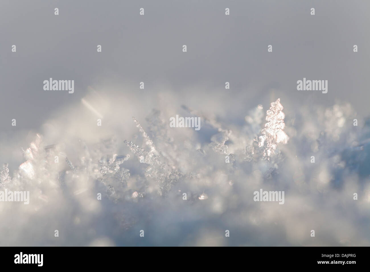 Germany, Hesse, Structures of snow, close up Stock Photo - Alamy