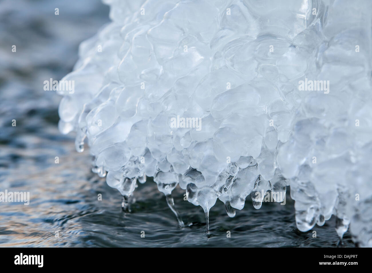 Germany, Hesse, Structures of ice, close up Stock Photo - Alamy