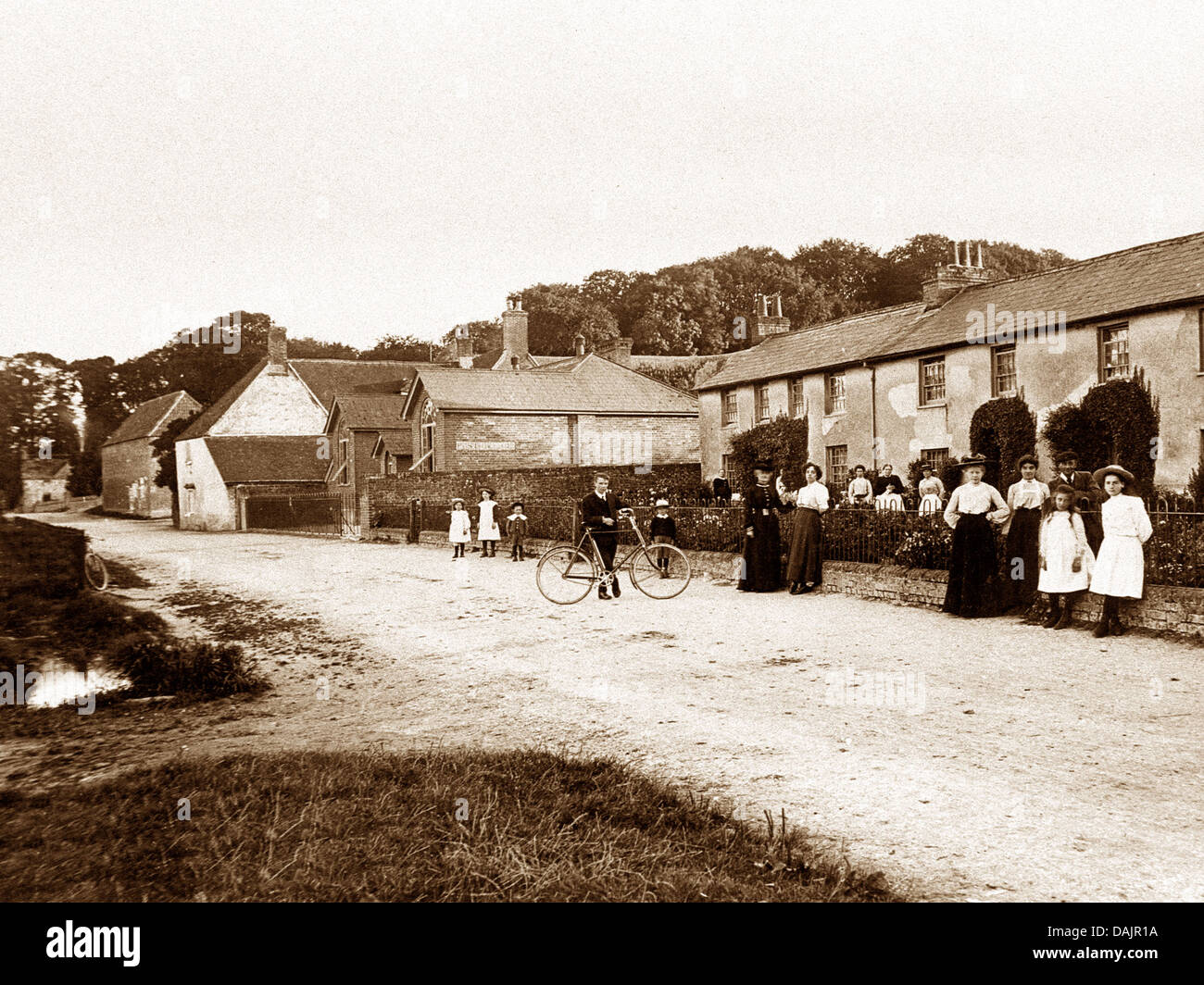 Shroton Ivy Porth Cottages early 1900s Stock Photo - Alamy