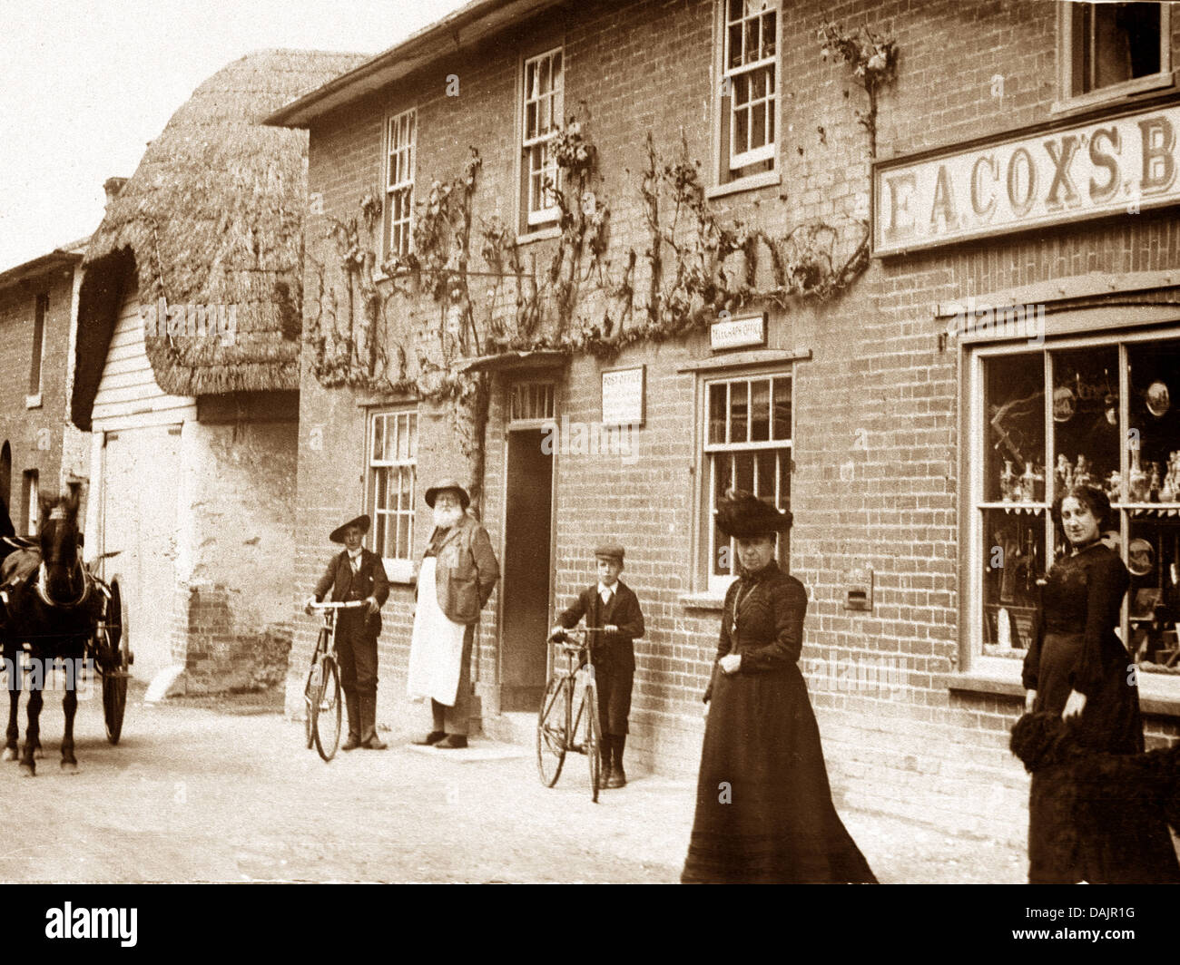 Shrewton Post Office early 1900s Stock Photo - Alamy