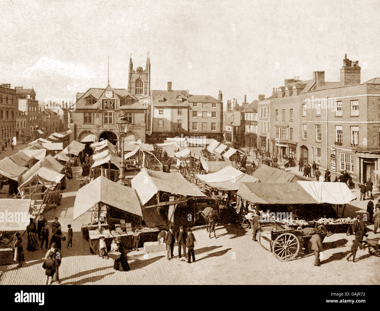 Market place early 1900s hi-res stock photography and images - Alamy