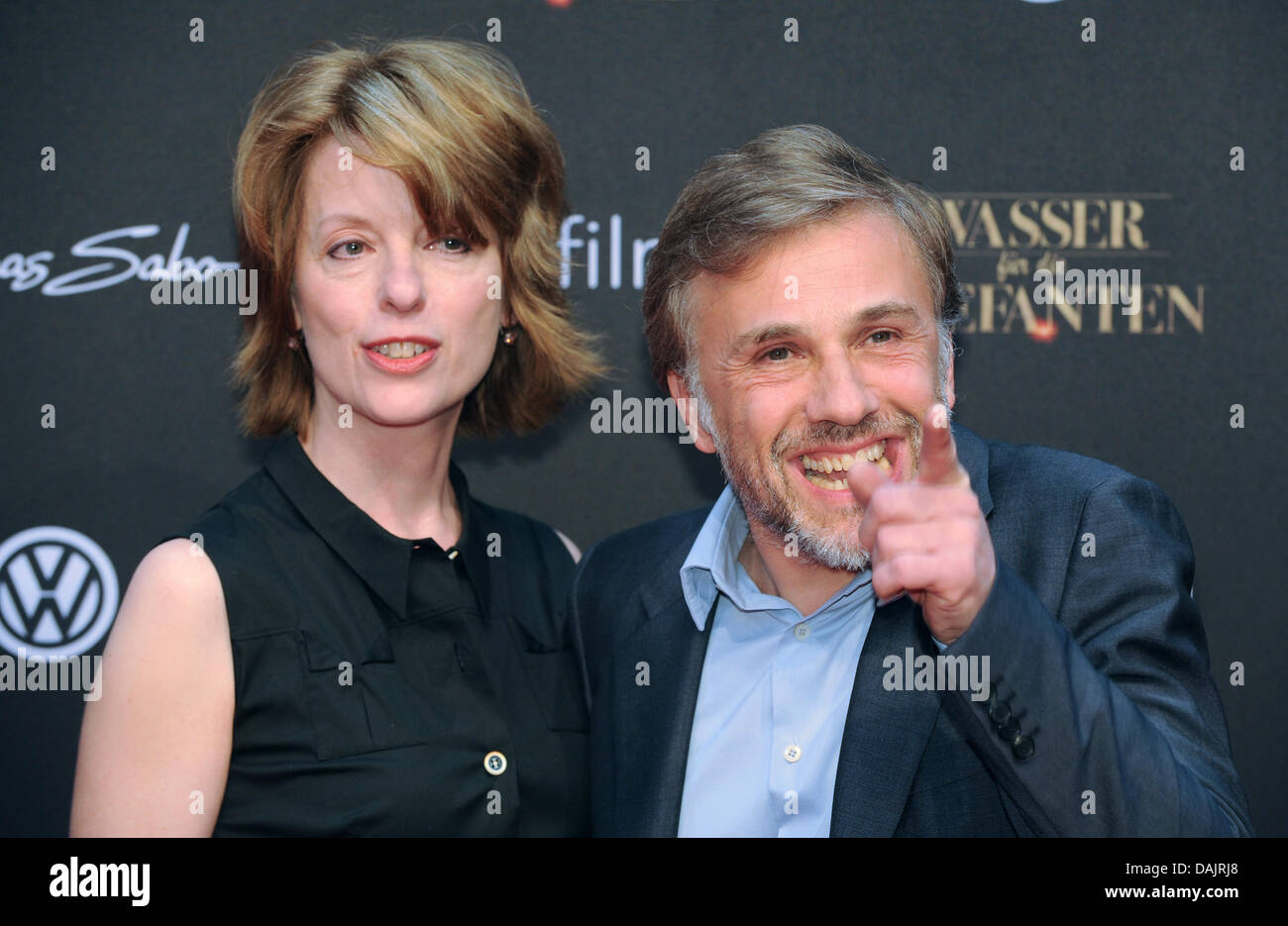 Actor Christoph Waltz and his life partner Judith Holste arrive at the ...