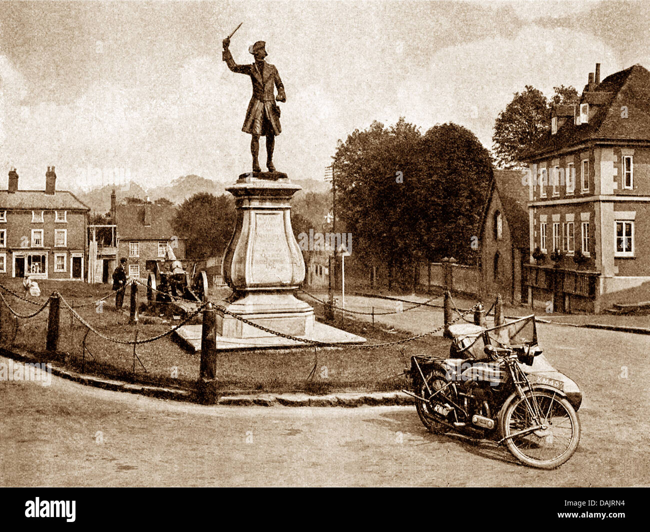 Westerham The Green probably 1920s Stock Photo - Alamy