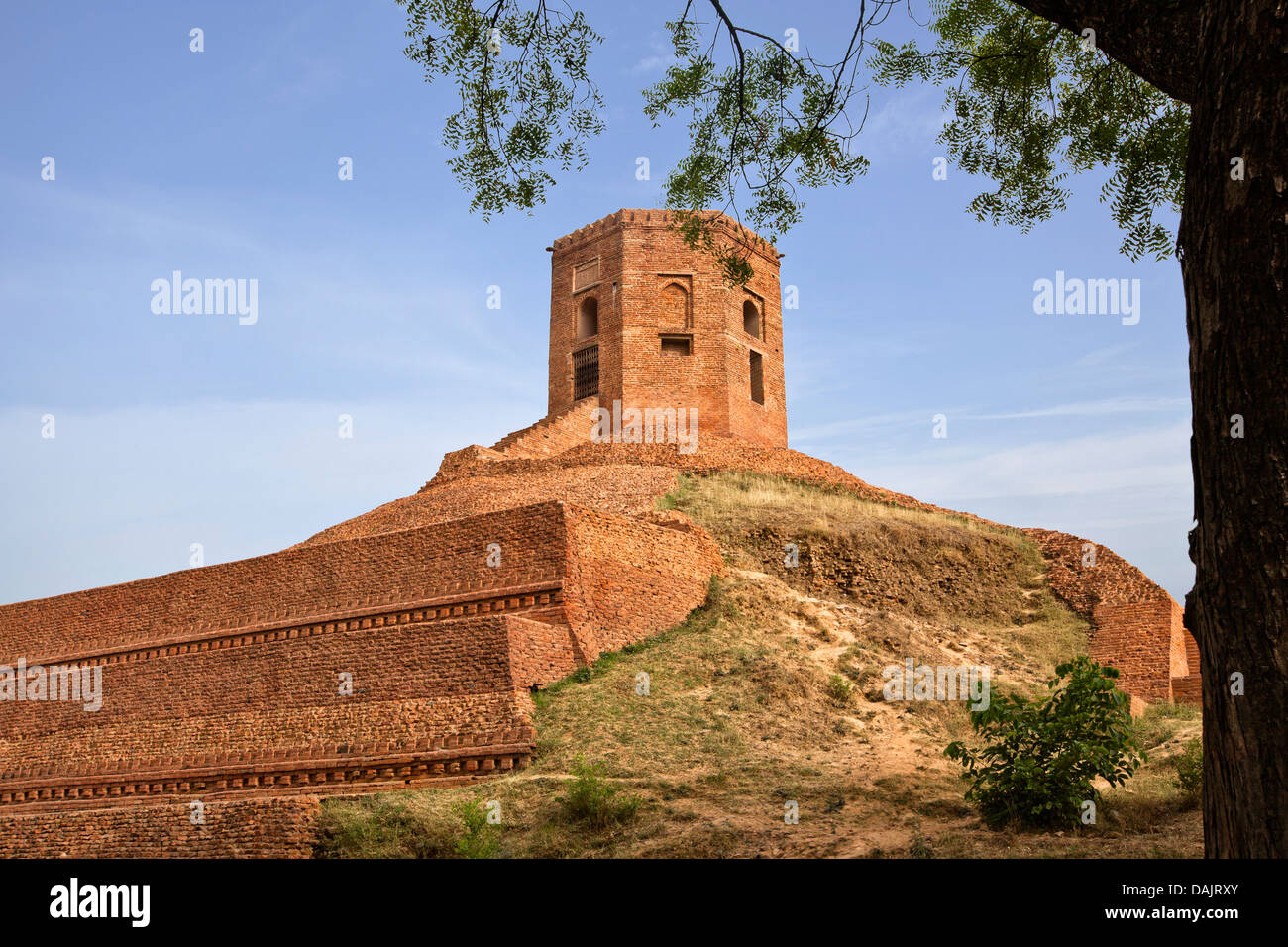 Ruins of Buddhist stupa, Chaukhandi Stupa, Sarnath, Varanasi, Uttar ...