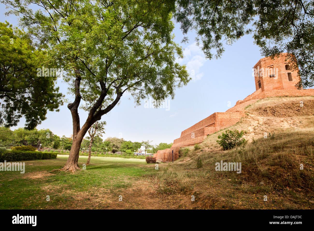 Ruins of Buddhist stupa, Chaukhandi Stupa, Sarnath, Varanasi, Uttar ...