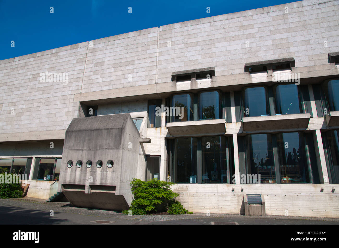 Brutalist style Berkeley Library building Trinity college university ...