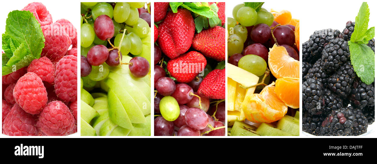 Set of fruits and berries Stock Photo - Alamy