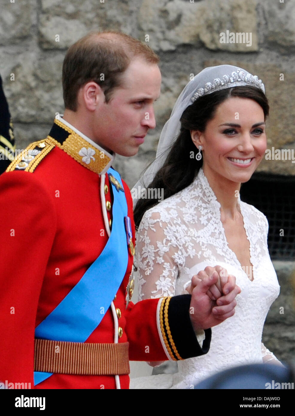 Prince William and Princess Catherine leave Westminster Abbey after ...