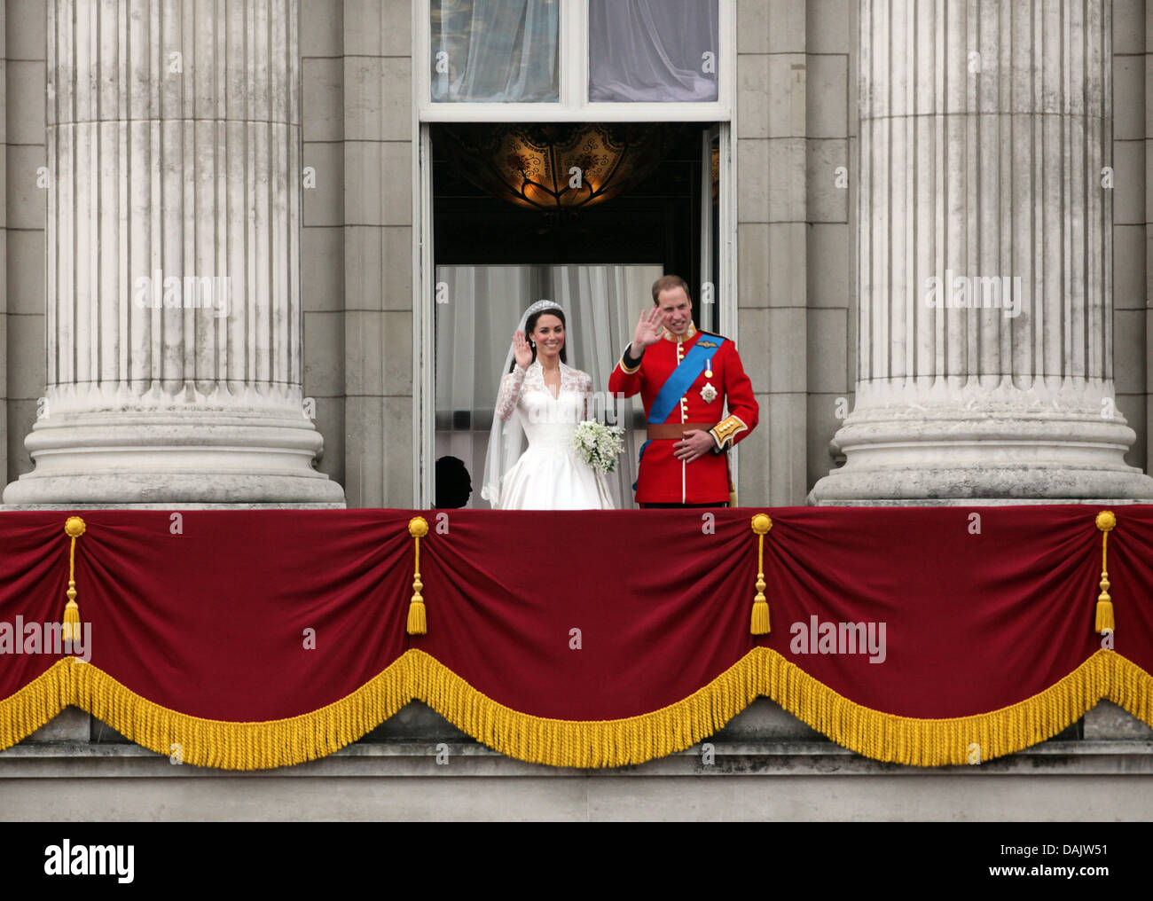 The newly-wed couple Princess Catherine and Prince William on the ...