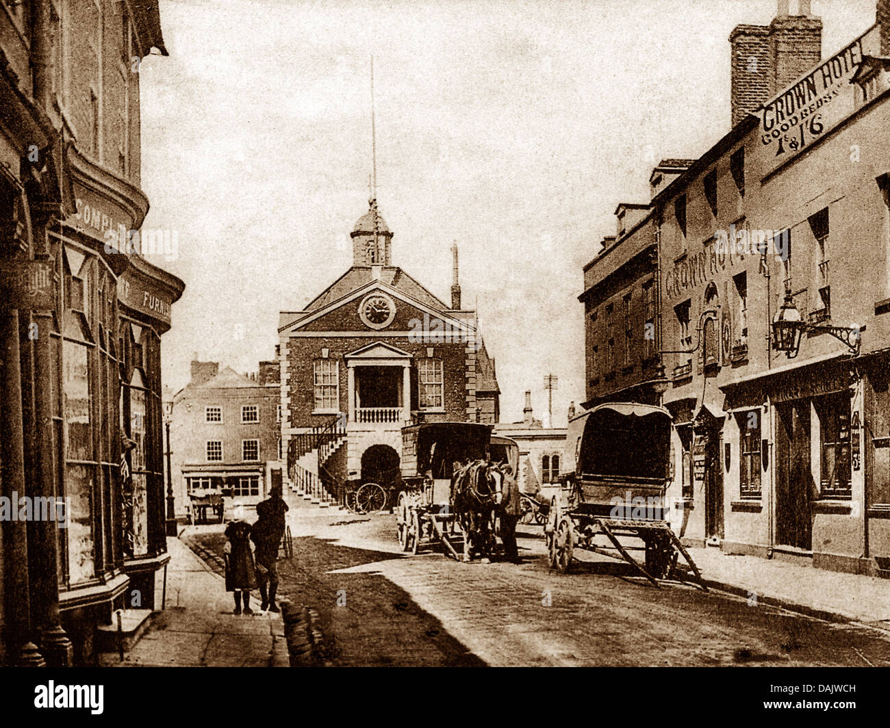 Poole Market Street early 1900s Stock Photo - Alamy