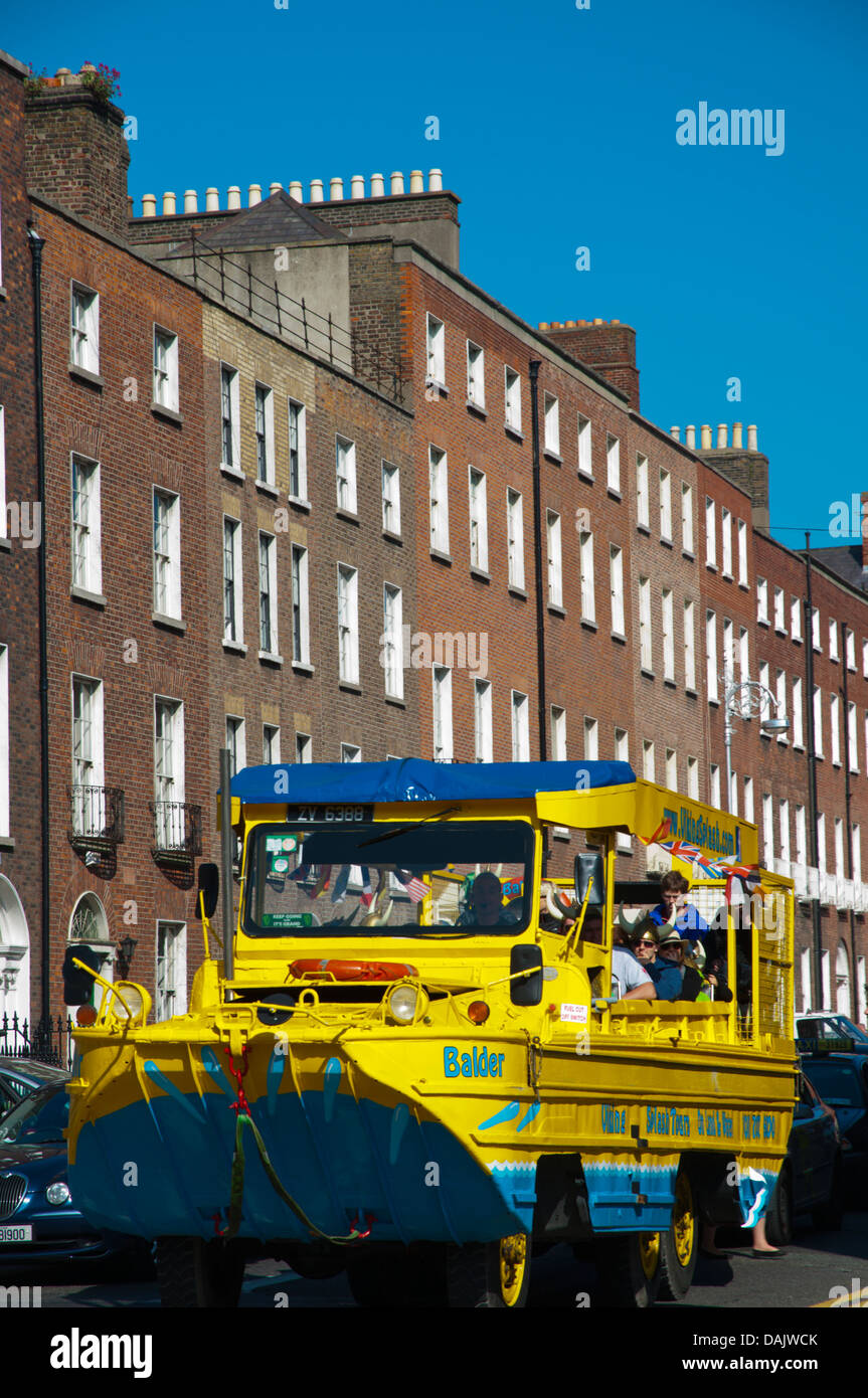 Viking Splash Tour amphibious bus boat St Stephens Green square Dublin ...