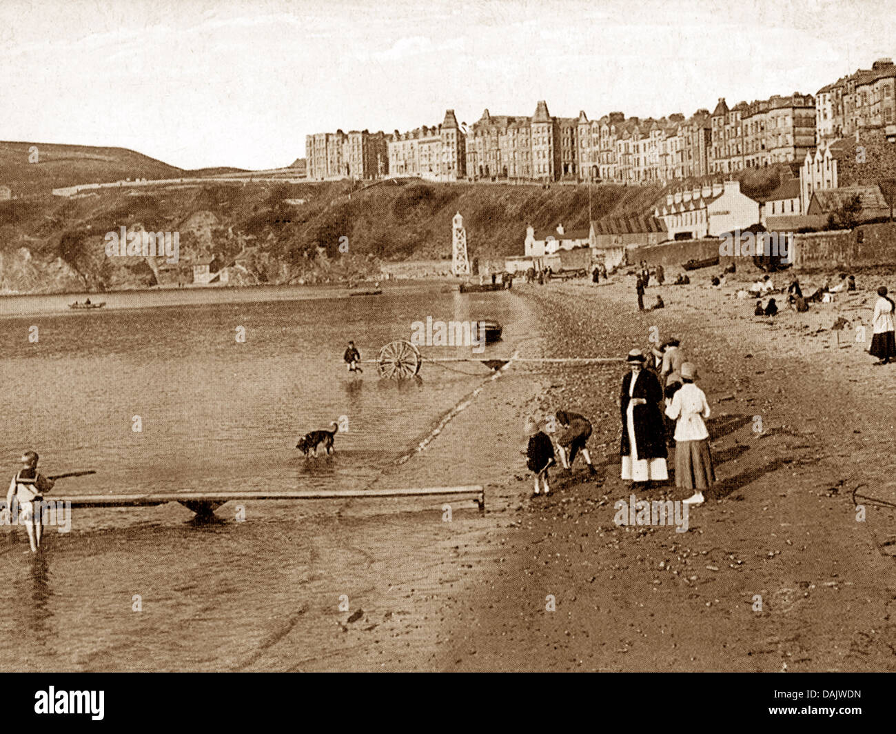 Port Erin Isle of Man early 1900s Stock Photo - Alamy
