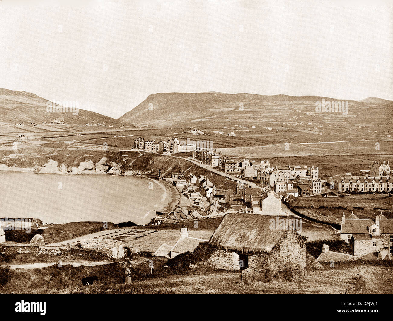 Port Erin Isle of Man early 1900s Stock Photo - Alamy