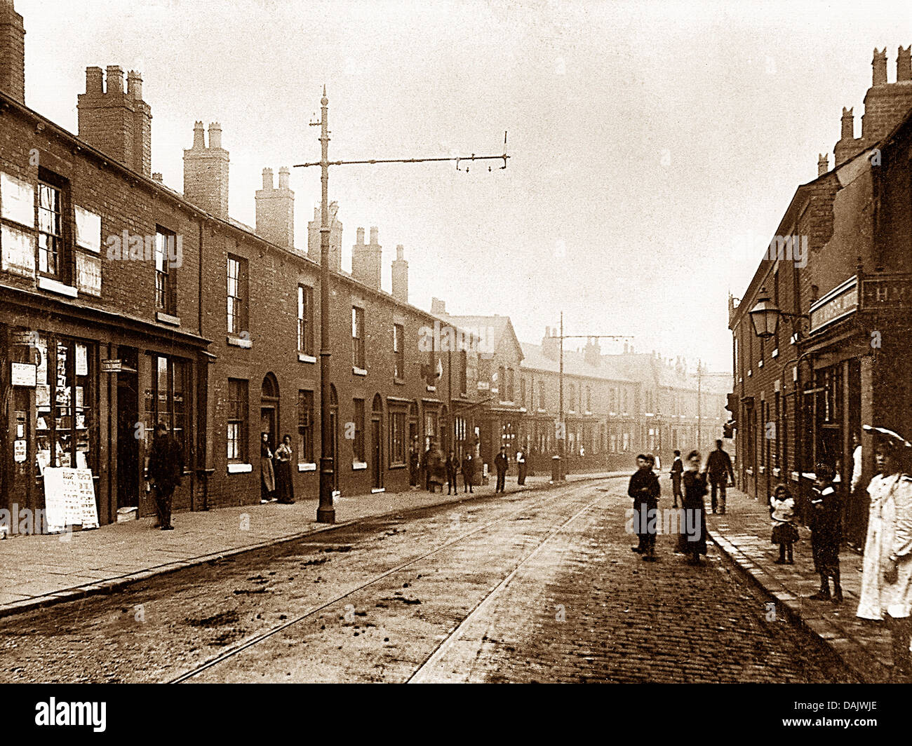 Wigan Warrington Road early 1900s Stock Photo - Alamy