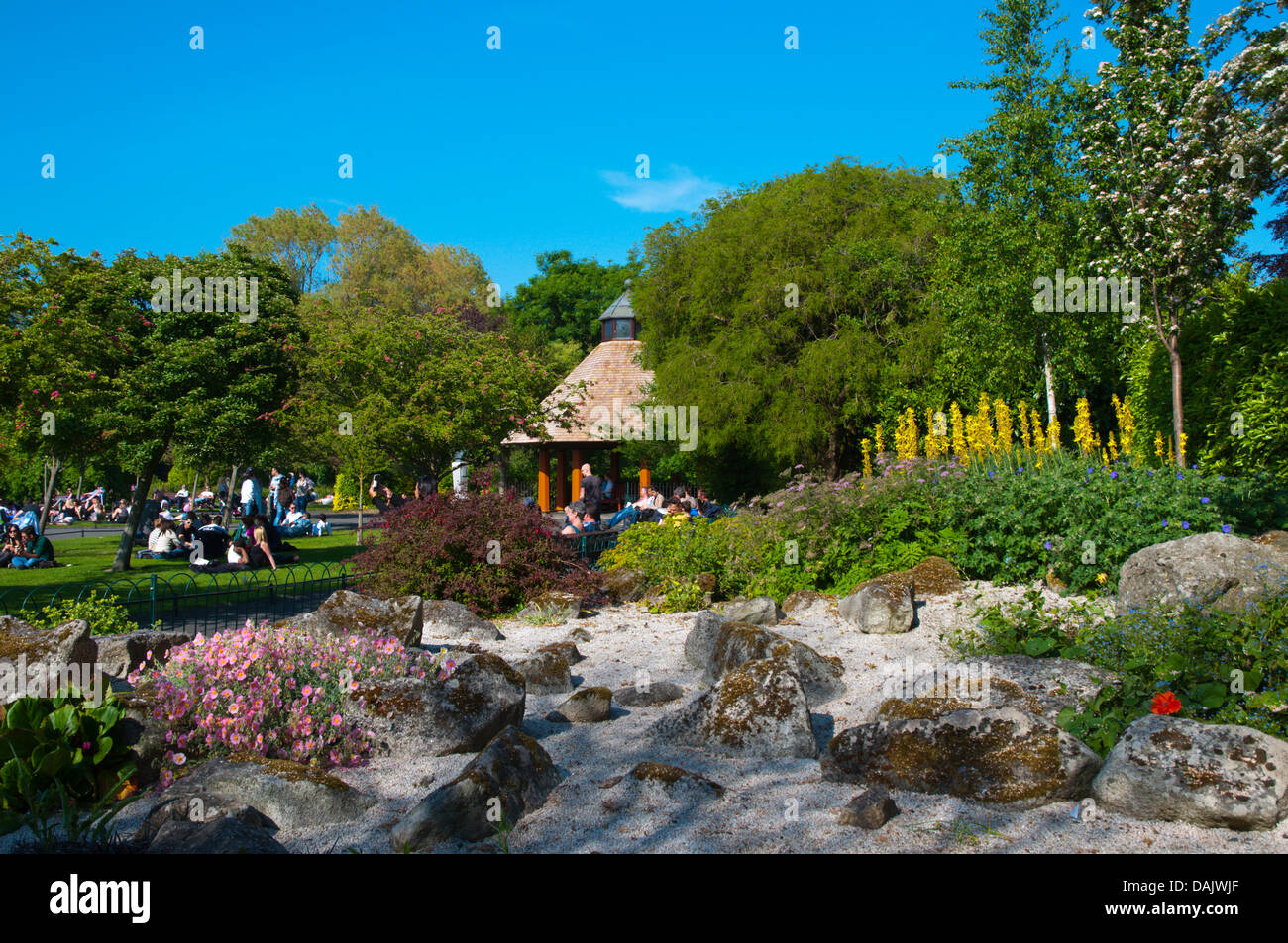 St Stephen's Green park (1663) central Dublin Ireland Europe Stock ...