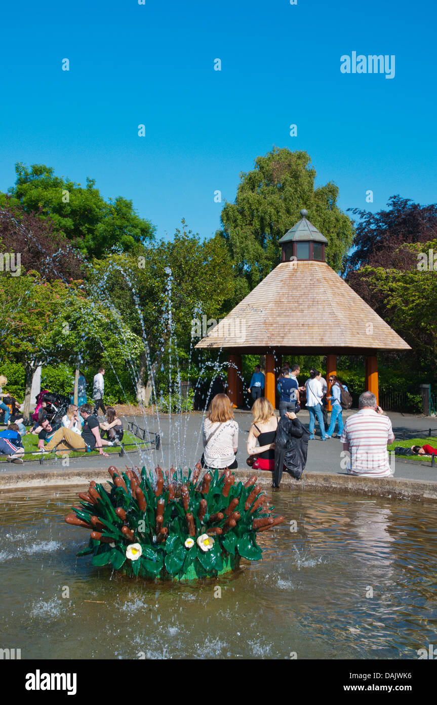 St Stephen's Green park (1663) central Dublin Ireland Europe Stock ...