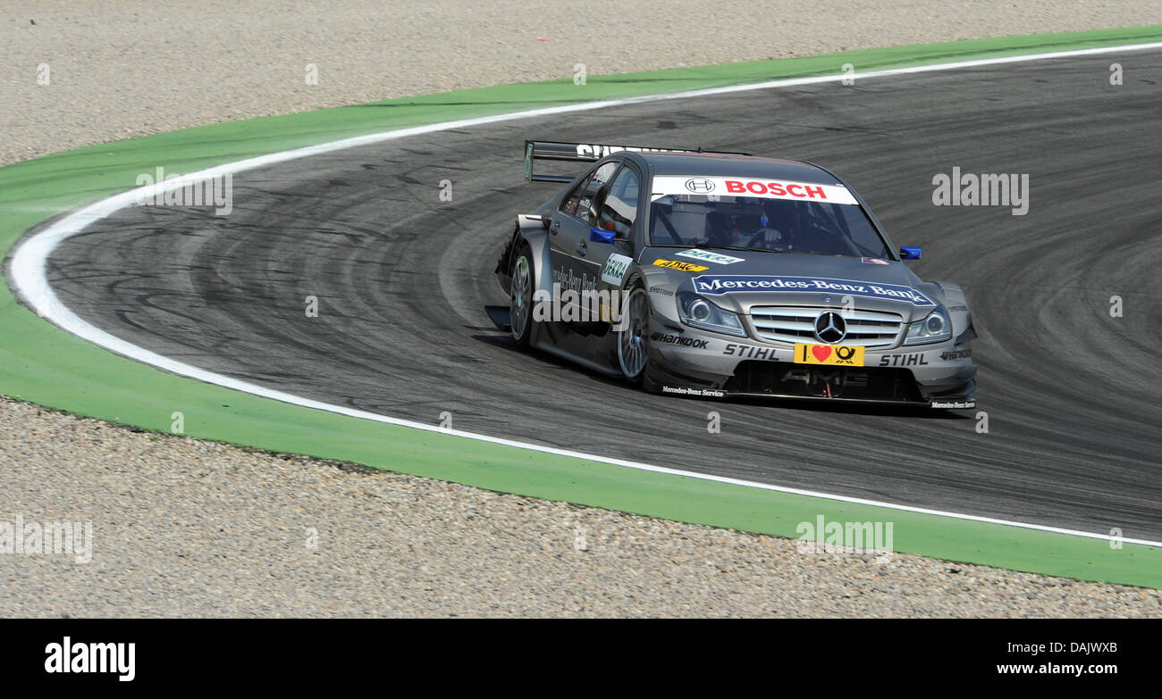 The Canadian Bruno Spengler, Team Mercedes, drives over the racing ...
