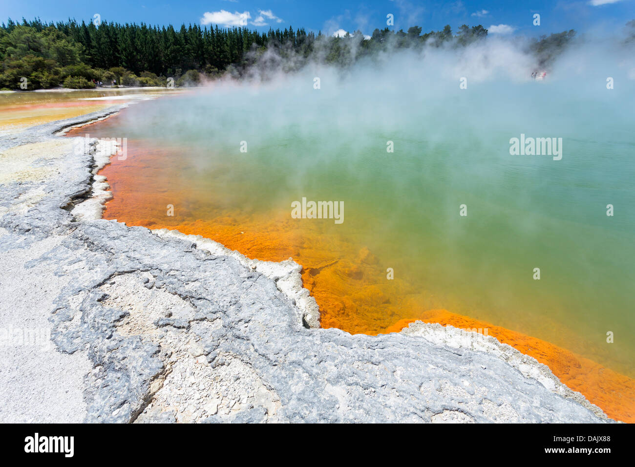 Champagne Pool, hot spring Stock Photo - Alamy
