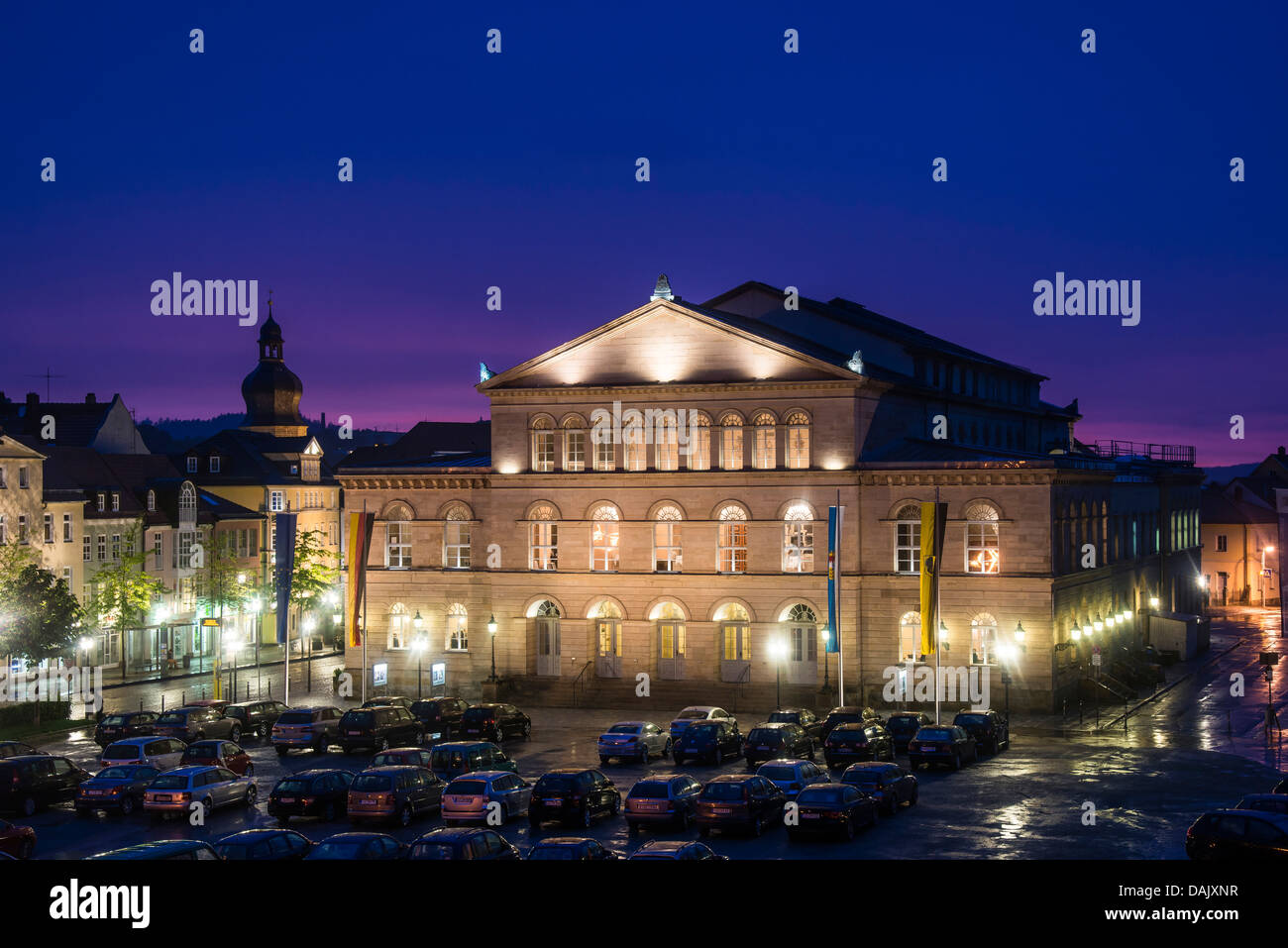 Landestheater, State Theatre, Schlossplatz, Castle Square Stock Photo ...