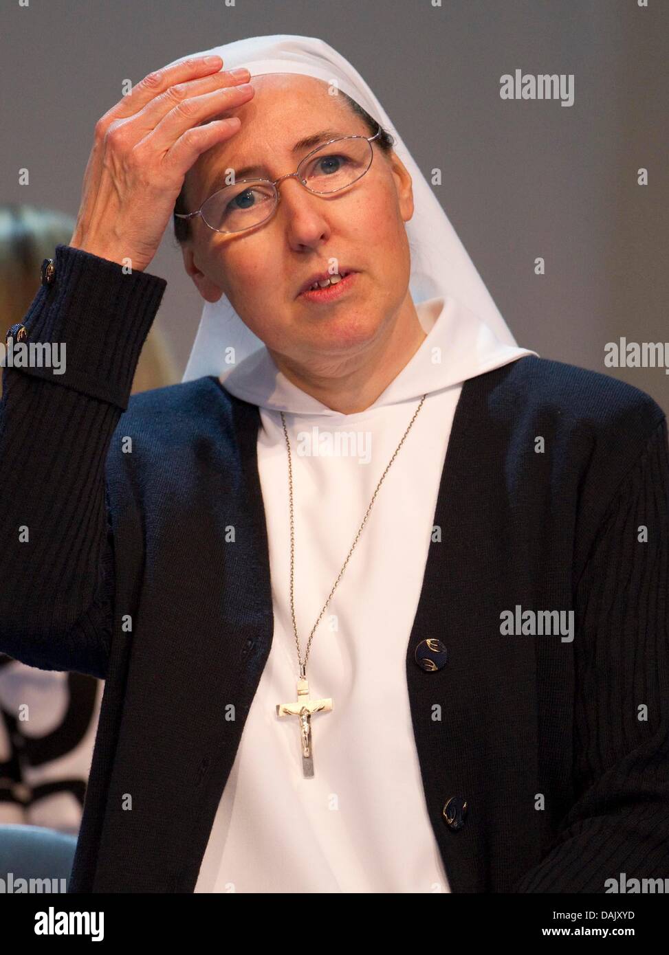 Sister Marie Simon-Pierre from the ofers of the "Little Sister" waits ...