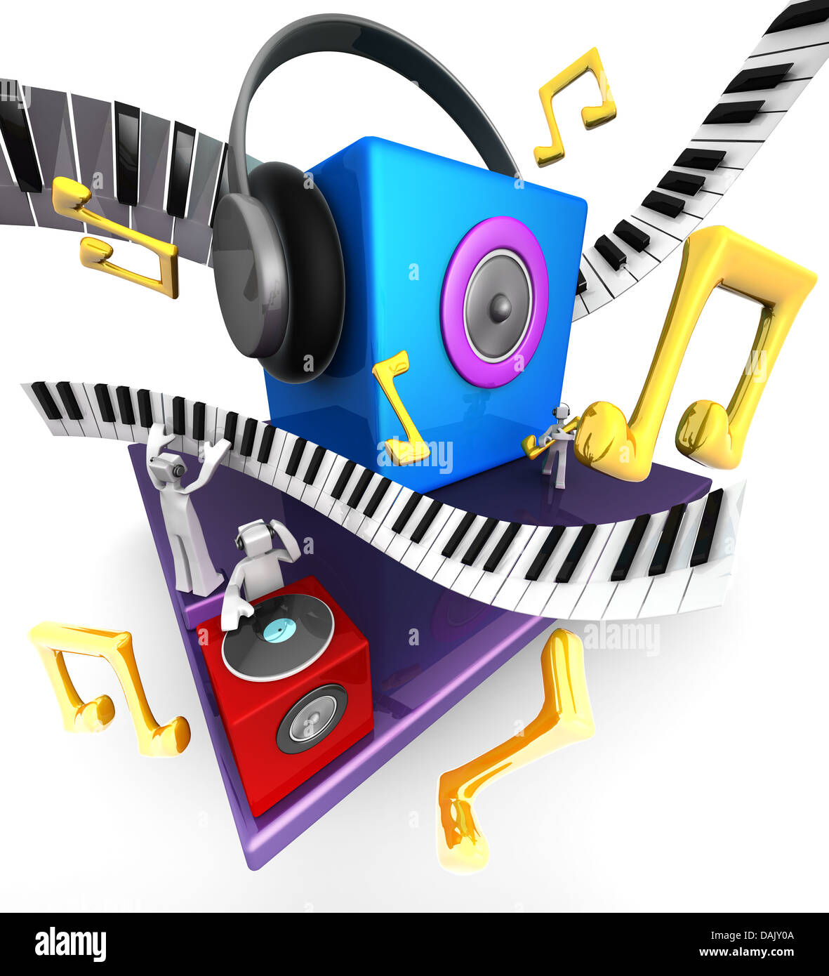 Musical world stage Stock Photo - Alamy