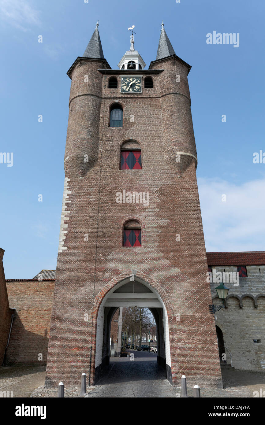 Zuidhavenpoort, medieval port gate Stock Photo - Alamy