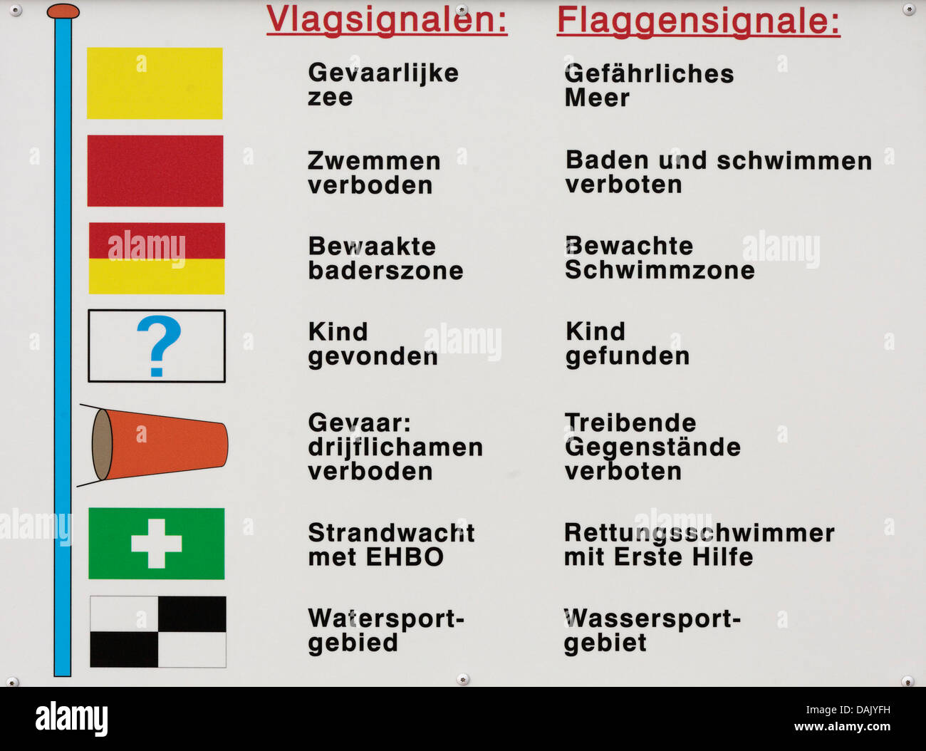 Flag signals hi-res stock photography and images - Alamy