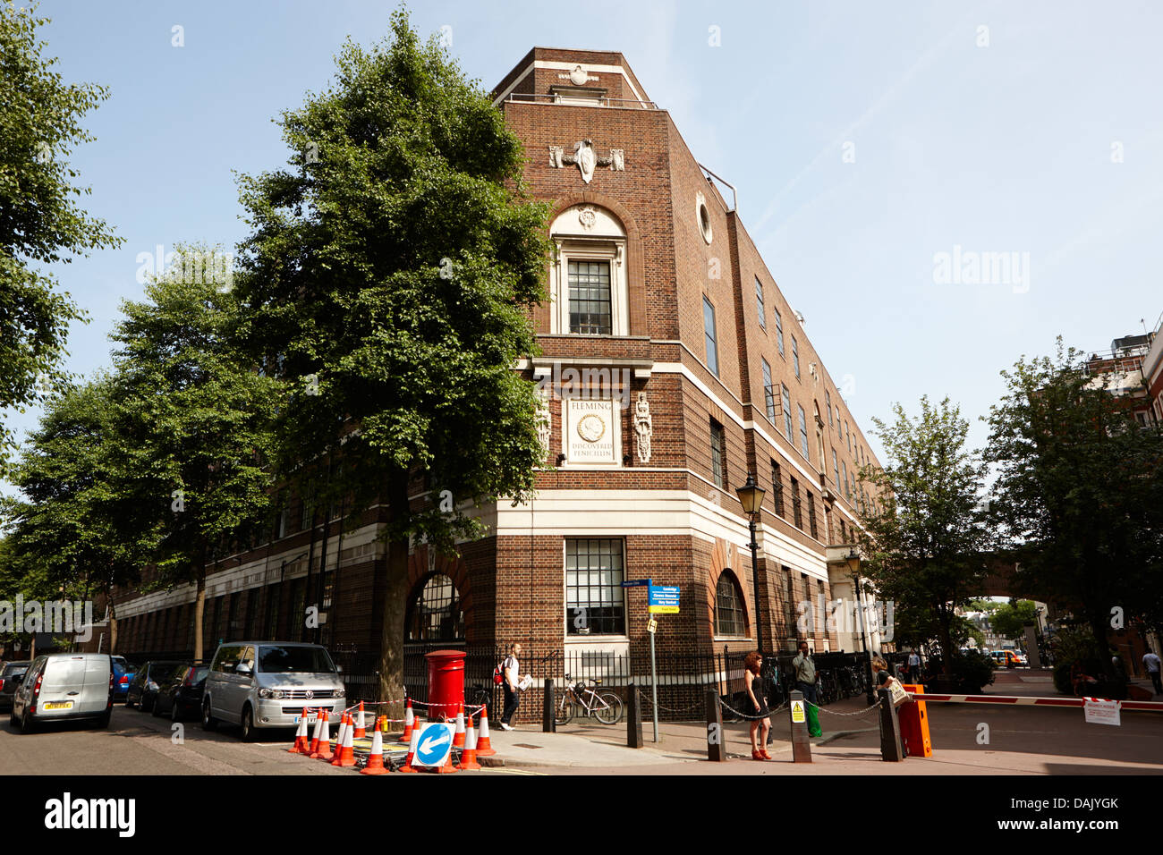 imperial college and alexander fleming plaque building St Marys ...