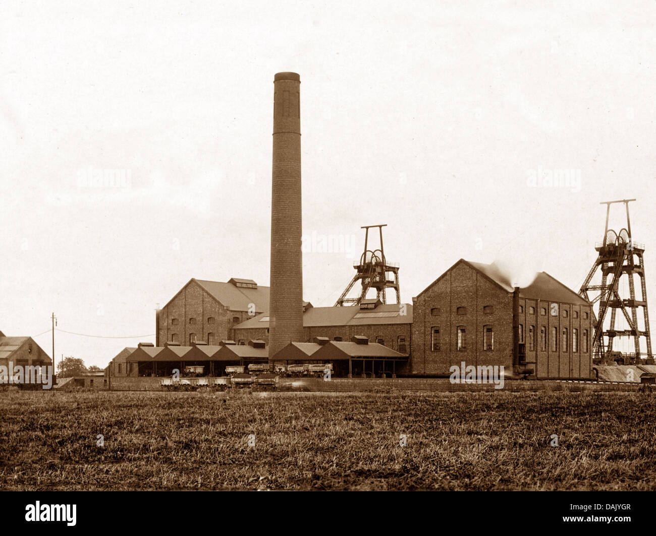 Askern Main Colliery early 1900s Stock Photo - Alamy