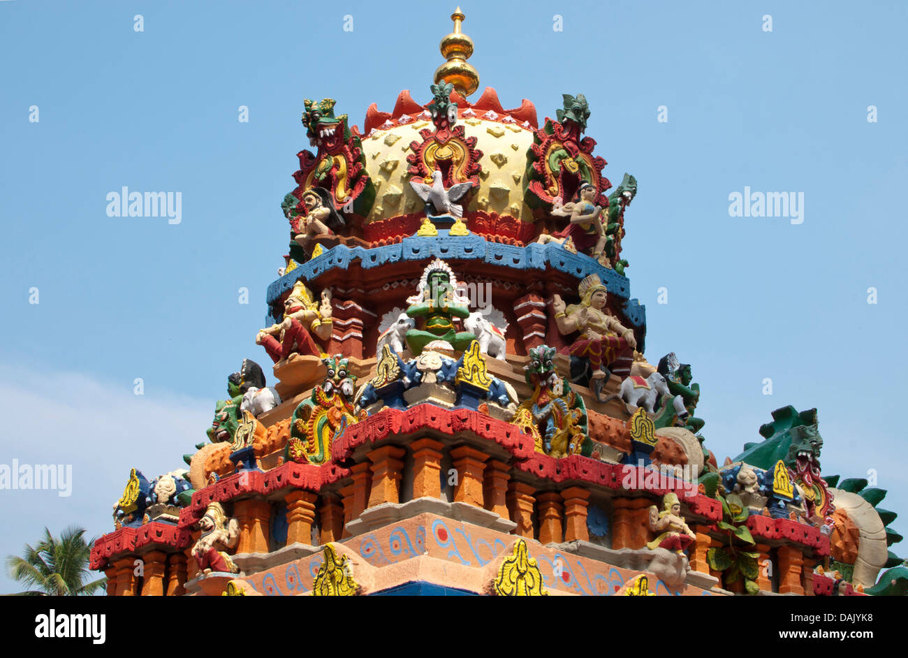 Janardana Swami Temple, top of the temple Stock Photo - Alamy