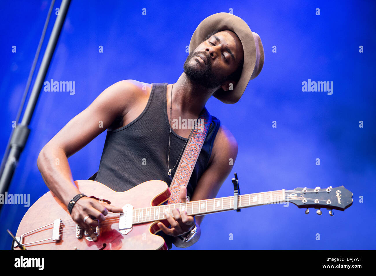 Locarno Swiss. 14th July 2013. The American actor and guitarist GARY ...