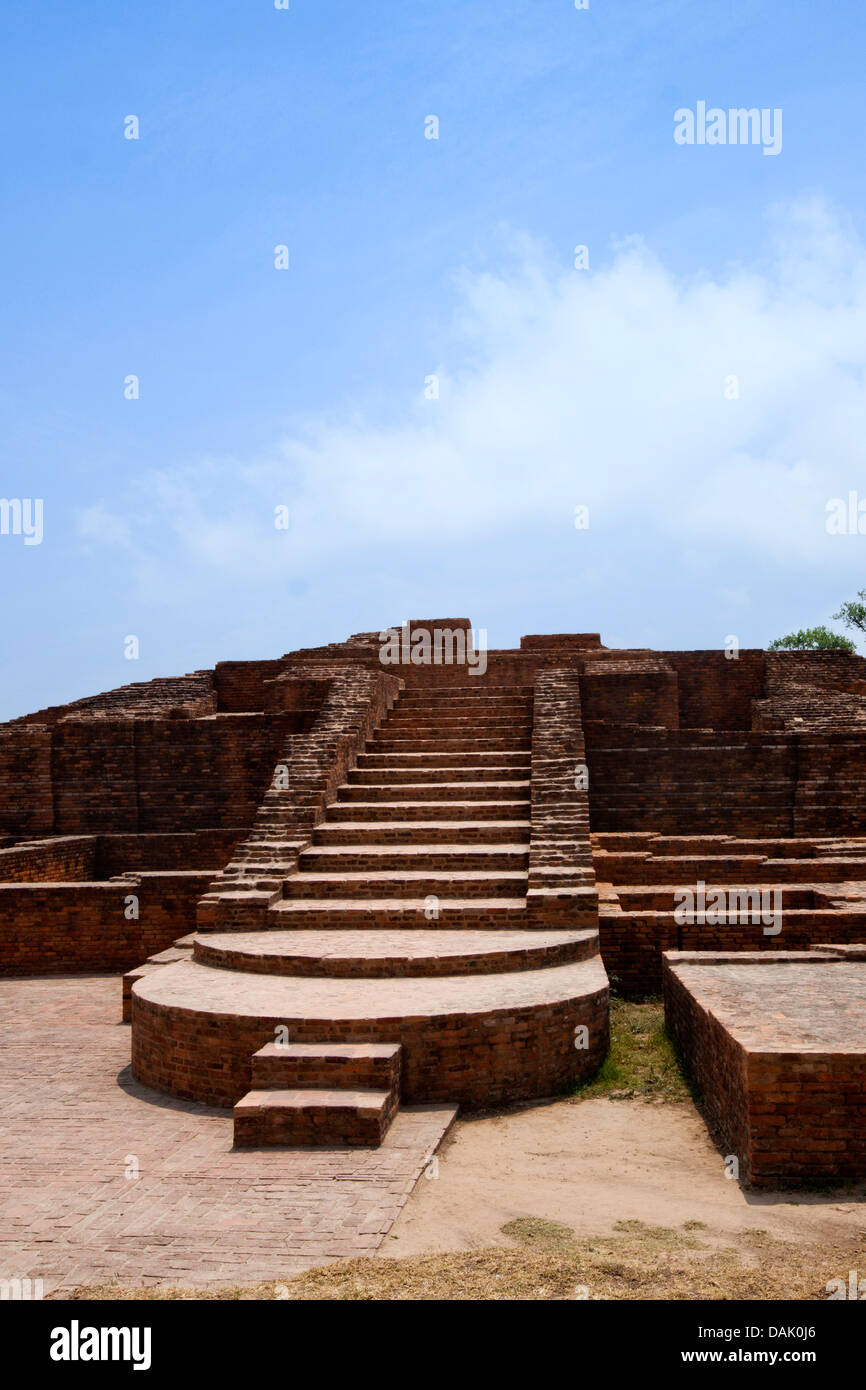 Ruins at an archaeological site, Kachchi Kuti, Sravasti, Uttar Pradesh ...