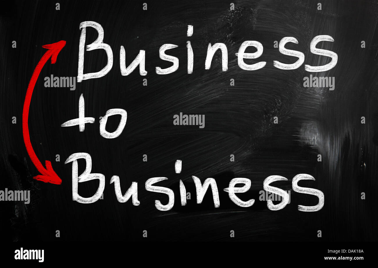 Business ideas handwritten with white chalk on a blackboard Stock Photo ...