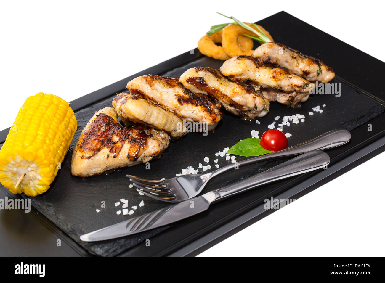 chicken wings are grilled Stock Photo - Alamy
