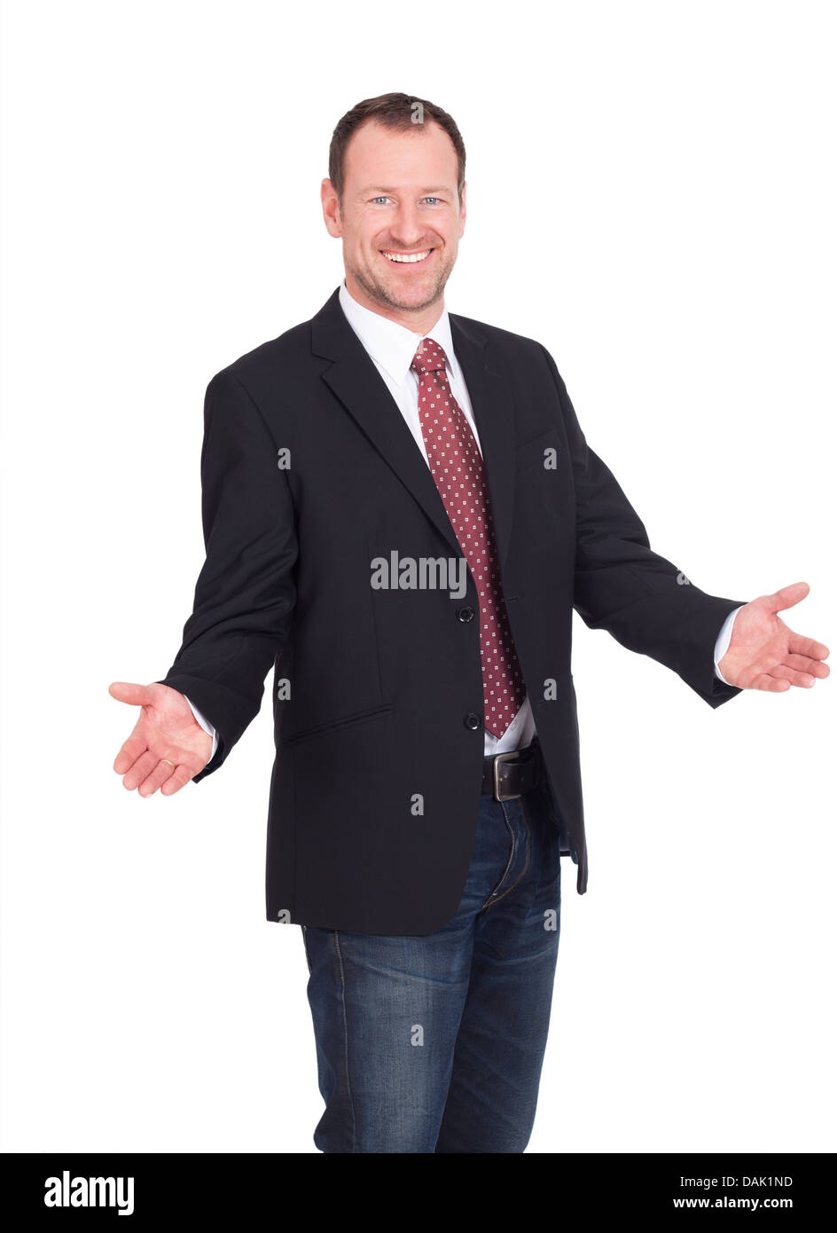 Business man points finger hi-res stock photography and images - Alamy